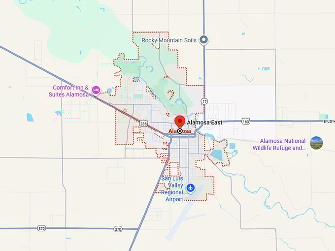 16. alamosa map