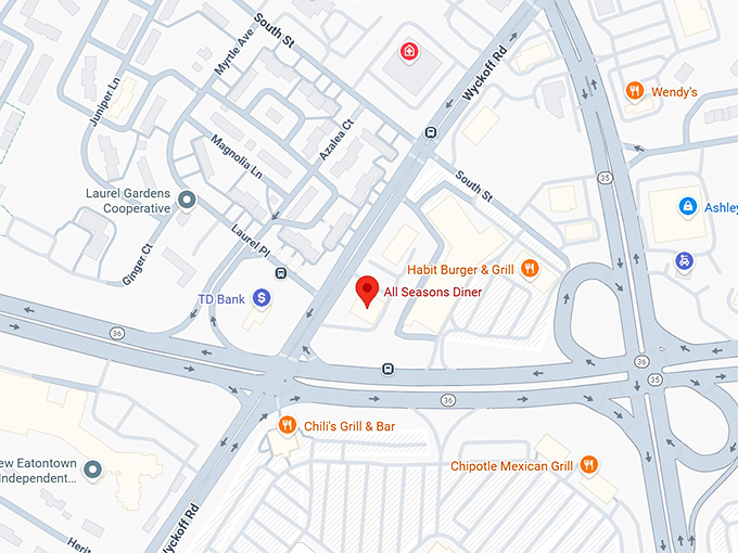 16. all seasons diner map