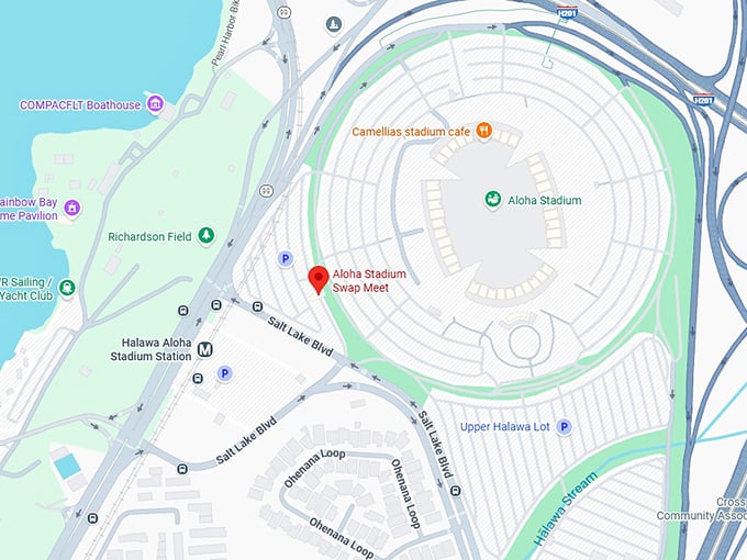 16. aloha stadium swap meet map