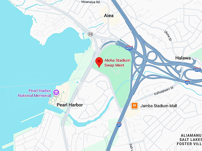 16. aloha stadium swap meet map