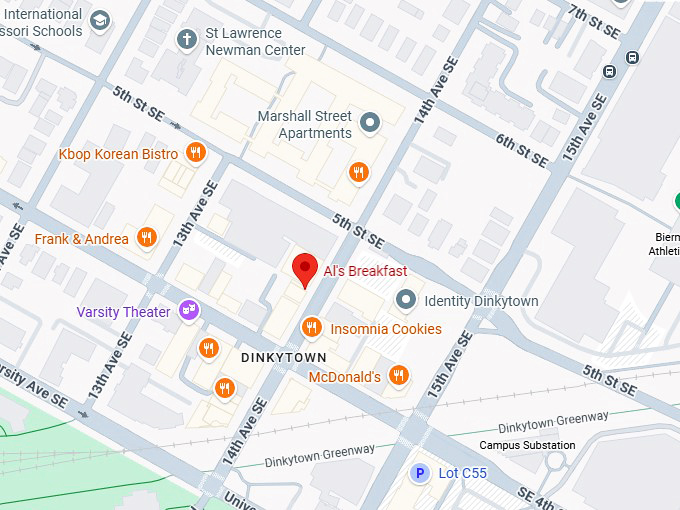 16. al's breakfast map