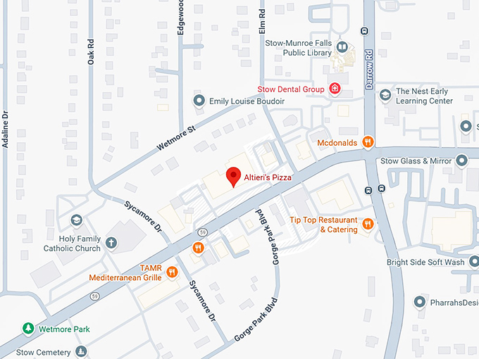 16. altieri's pizza map