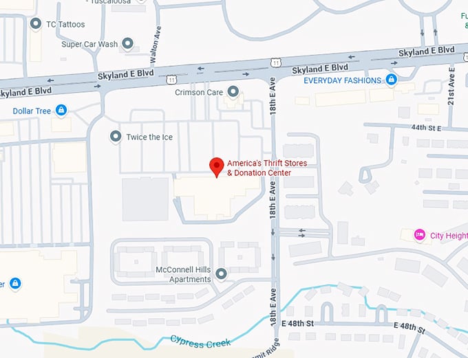 16. america's thrift stores & donation center map