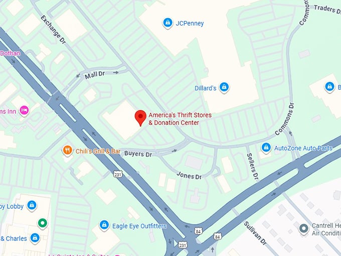 16. america's thrift stores & donation center map