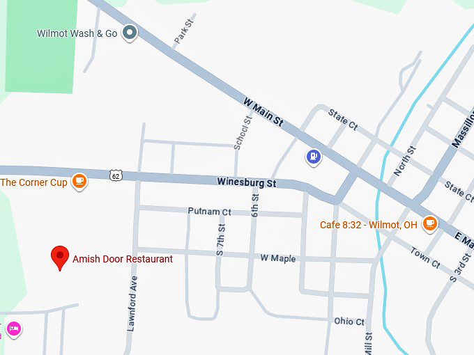 16. amish door restaurant map