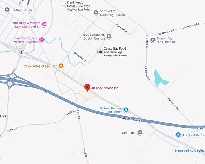 16. an angel's wing inc map