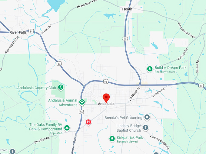 16. andalusia, al map