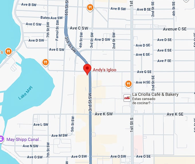 16. andy's igloo map