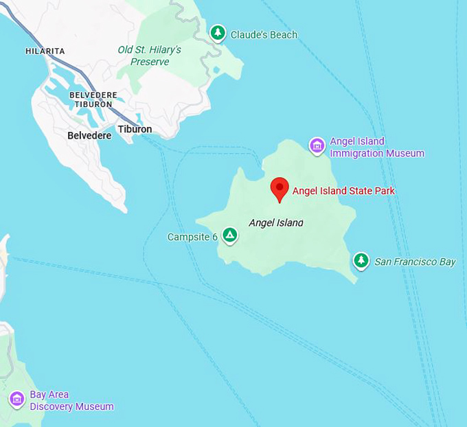 16. angel island state park map