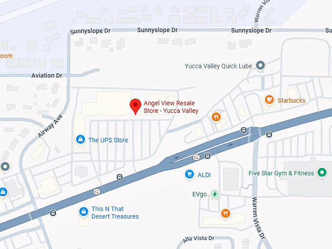 16. angel view resale store - yucca valley map