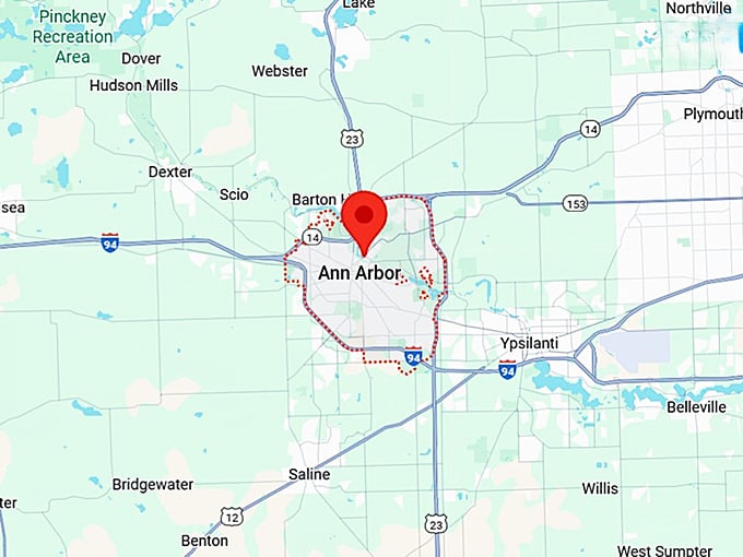 16. ann arbor map