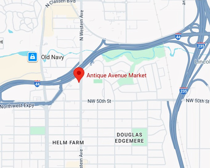 16. antique avenue market map