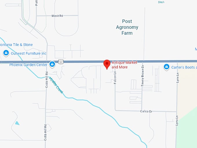 antique market and more map