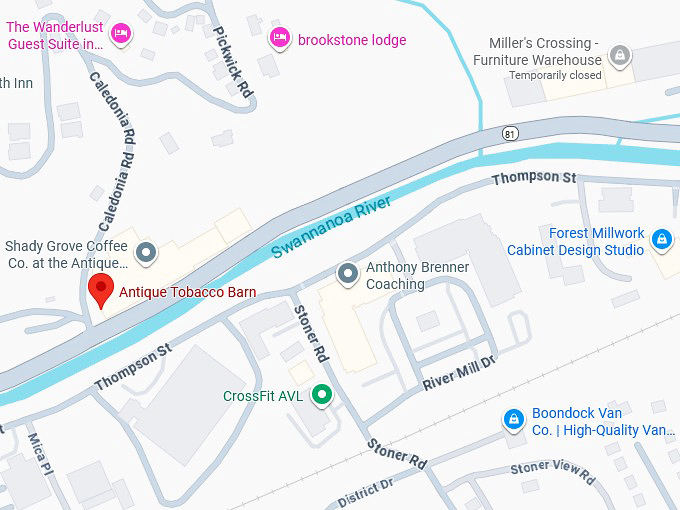 16. antique tobacco barn map