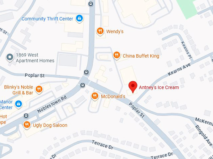 16. antney&rsquo;s ice cream map