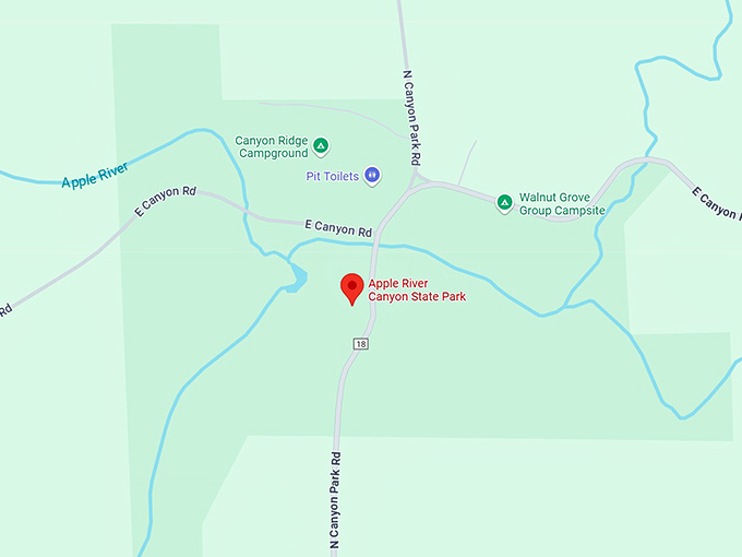 16. apple river canyon state park map