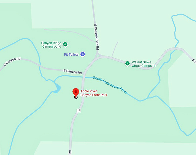 16. apple river canyon state park map