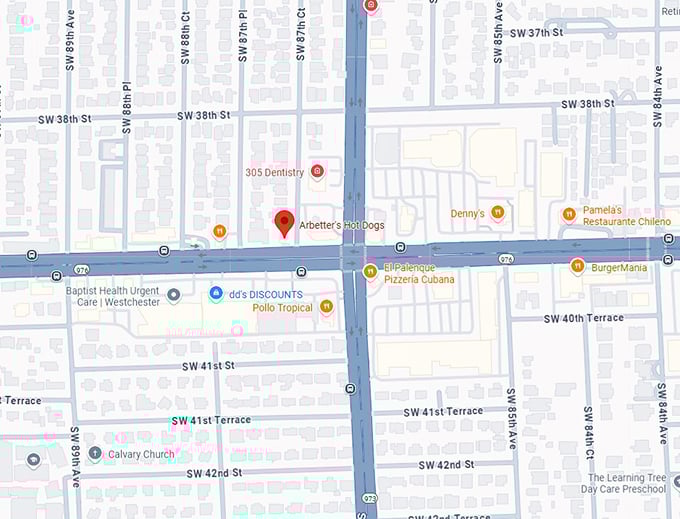 16. arbetter's hot dogs map