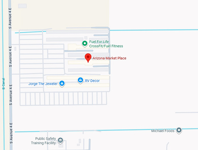 16. arizona market place map