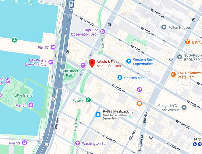 16. artists & fleas (chelsea) map