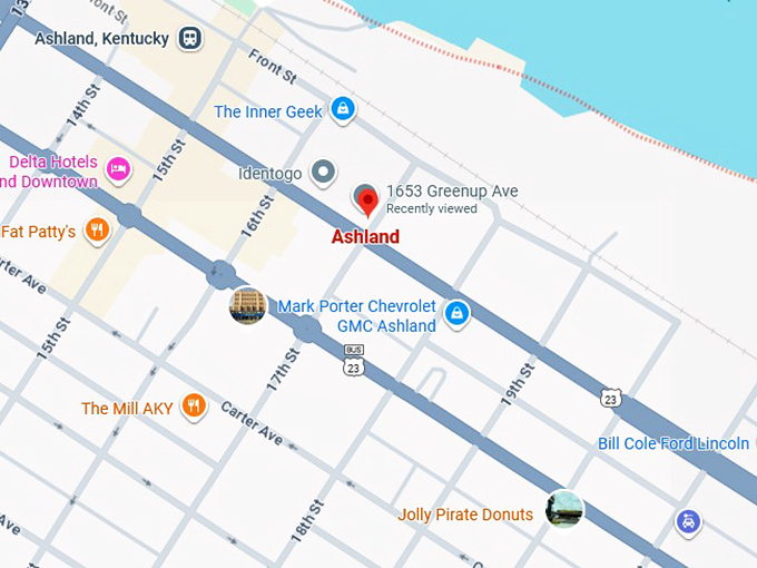 16. ashland, ky map