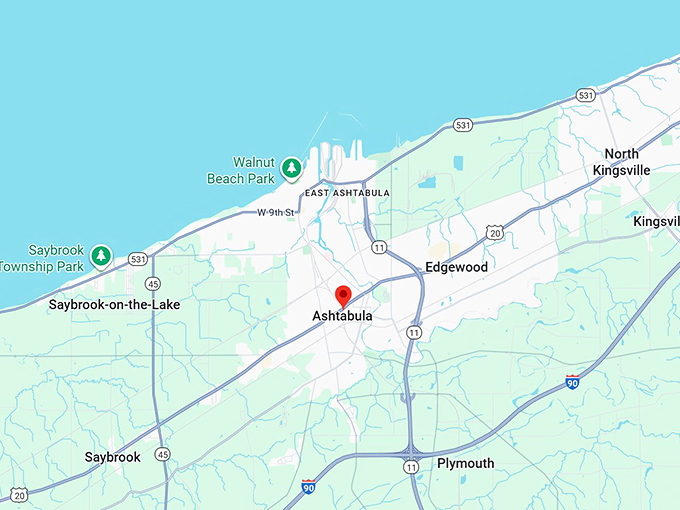 16. ashtabula oh map