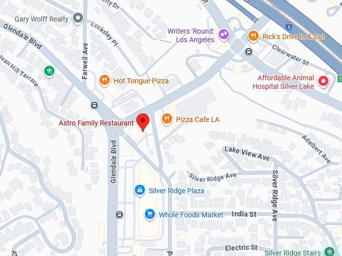 16. astro family restaurant map