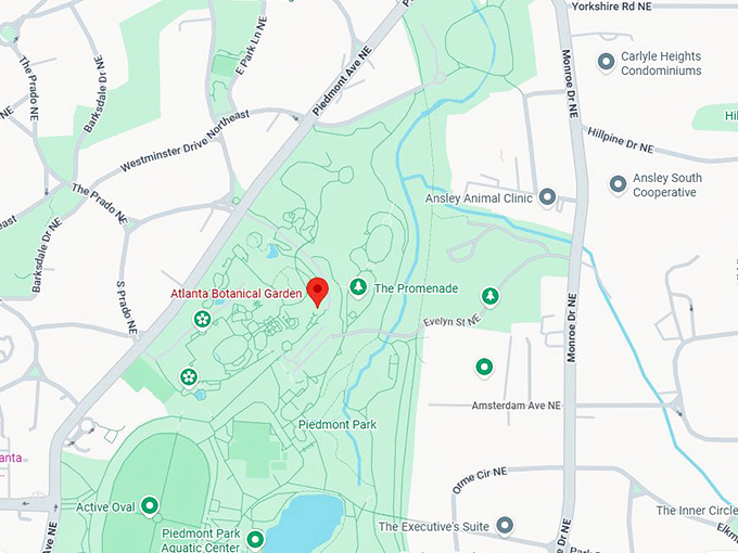 16. atlanta botanical garden map