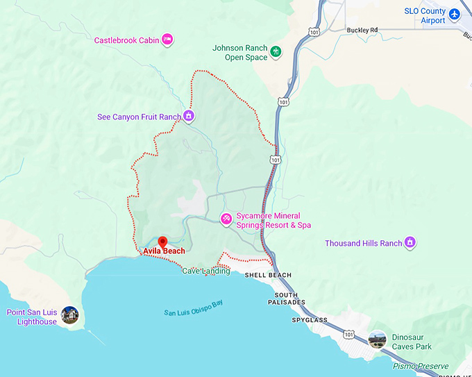 16. avila beach map