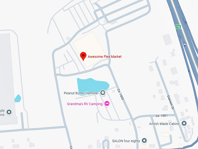 awesome flea market map