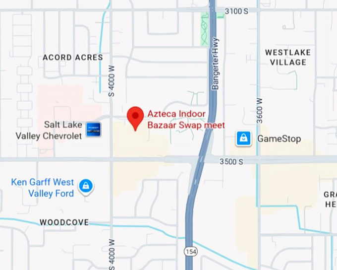 16. azteca indoor bazaar swap meet map
