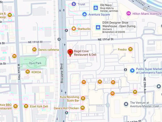 16. bagel cove restaurant & deli map