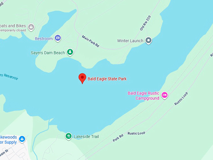 16. bald eagle state park map