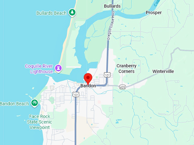 16. bandon, or map