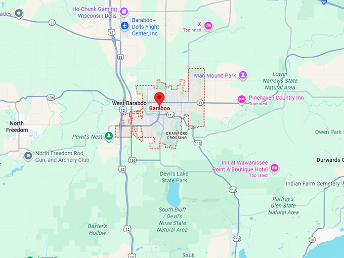 16. baraboo map