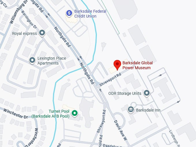 16. barksdale global power museum map