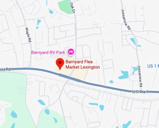 16. barnyard flea market lexington map