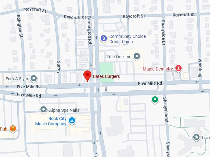 16. bates burgers map