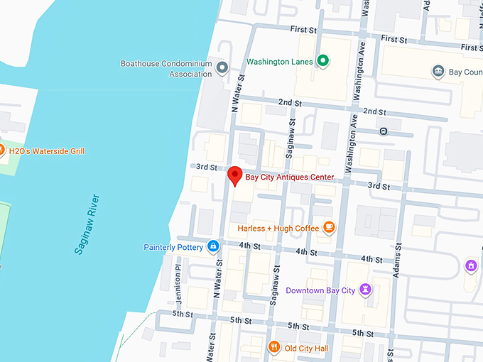 16. bay antique center map