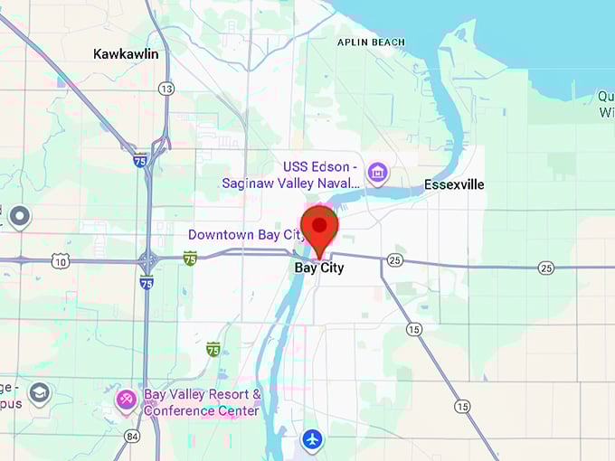 16. bay city mi map
