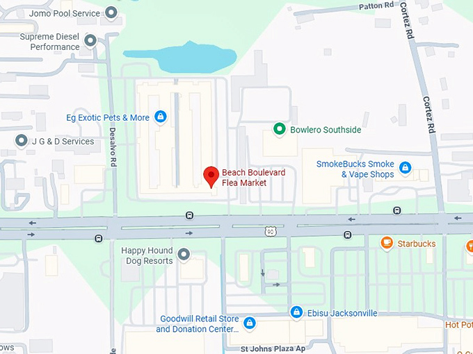 16. beach boulevard flea market map