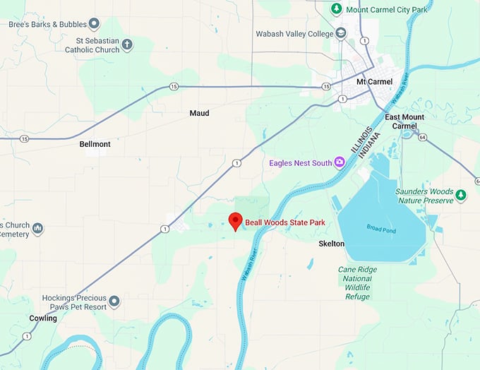 16. beall woods state park map