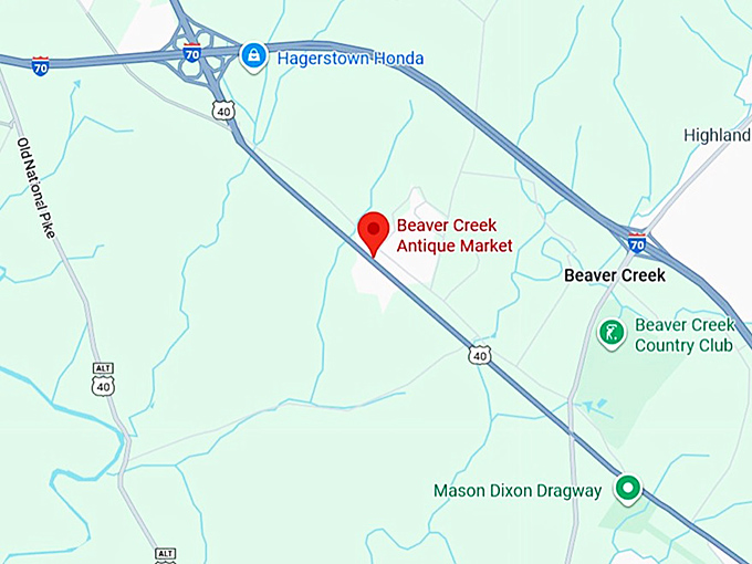 16. beaver creek antique market map