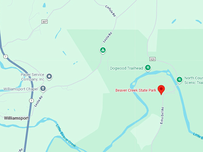 16. beaver creek state park map