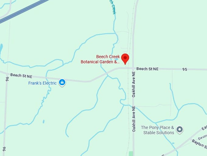 16. beech creek botanical garden & nature preserve map