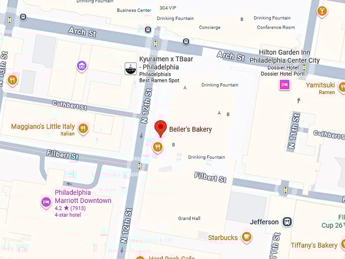 16. beiler's bakery map