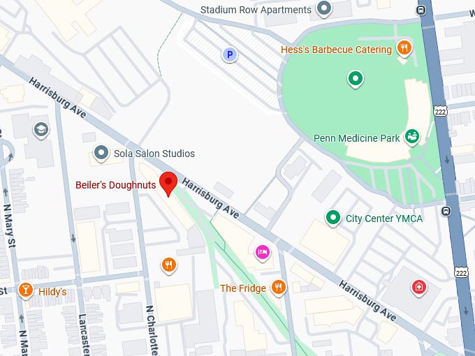 16. beiler's doughnuts map