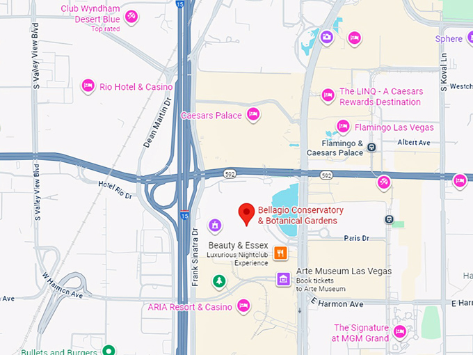 16. bellagio conservatory & botanical gardens map