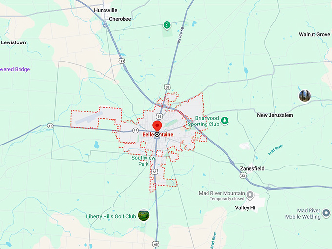 16. bellefontaine map