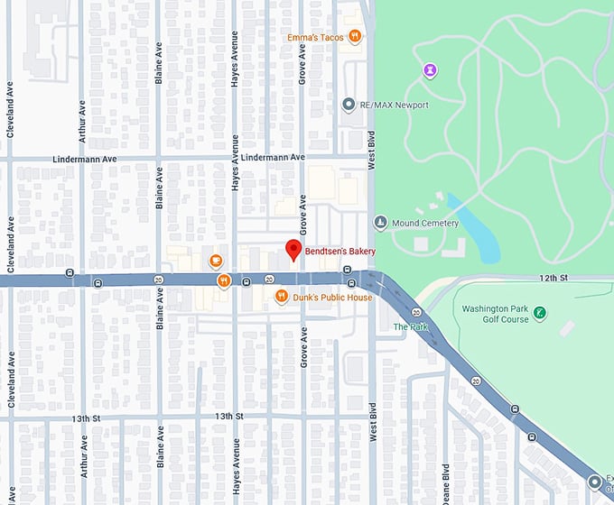 16. bendtsen's bakery map